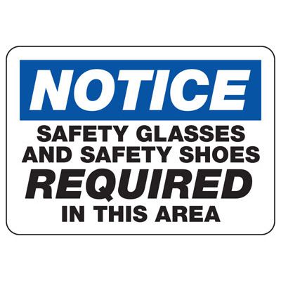 PPE Safety Signs | Required Personal Protective Equipment | Emedco