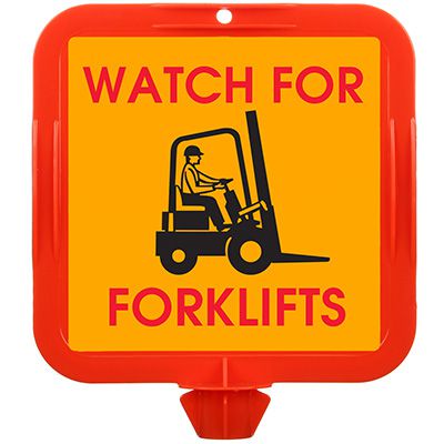 Cone Sign Watch For Forklifts | Seton