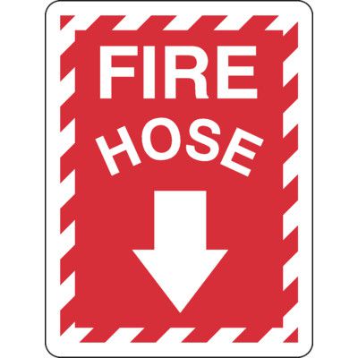 Fire Hose Signs | Durable Adhesive Vinyl | Seton.ca