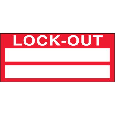 Lock Out Miniature Labels | Seton | Seton
