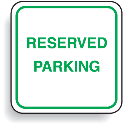 Mini Parking Signs - Reserved Parking | Seton