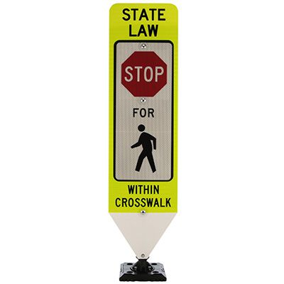 In-Street Pedestrian Crosswalk Signs | Enhance Pedestrian Safety | Seton