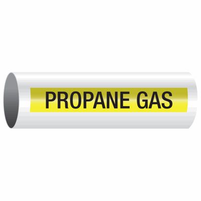 Propane Gas - Self-Adhesive Pipe Markers | Emedco