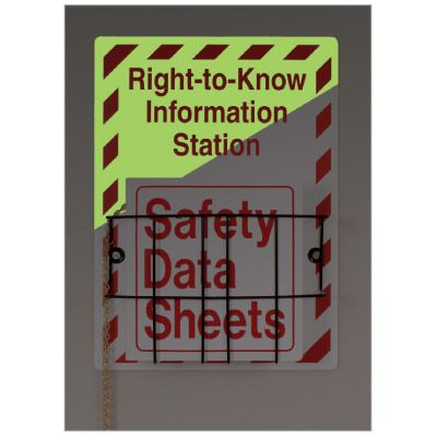 Glow-in-the-Dark SDS Right-to-Know Station | Emedco