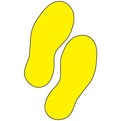Vinyl Footprint Floor Decals | Emedco