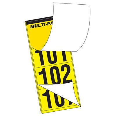 Consecutive Number Labels | Vinyl Label.com | Emedco