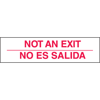 Not An Exit Signs | Seton