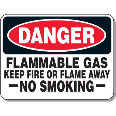 Danger Flammable Gas Sign | Seton Canada