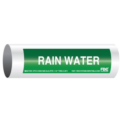 CPVC-Code™ Pipe Markers - Rain Water | Seton | Seton