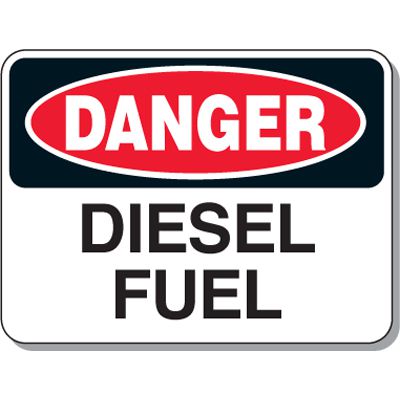 Chemical & Flammable Signs - Danger Diesel Fuel|Seton Canada | Seton.ca