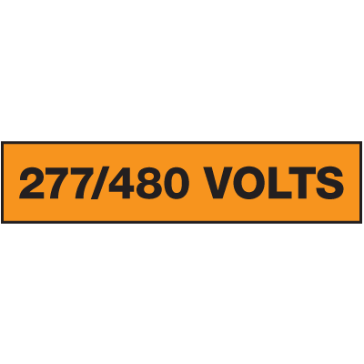 Electrical Marker Value Pack - 277/480 Volts | Seton Canada | Seton.ca