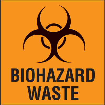 Drum Identification Labels - Biohazard Waste Labels | Emedco