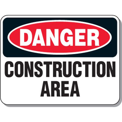 Hazardous Work Zone Mining Signs | Danger Sign | Emedco