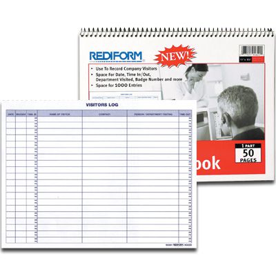 Visitors log book | Emedco
