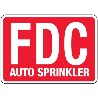 Fire Department Connection (FDC) Signs | Seton
