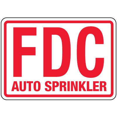 Fire Department Connection (FDC) Signs | Seton