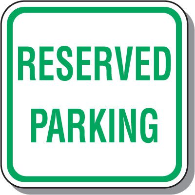 Visitor Parking Signs - Reserved Parking | Seton
