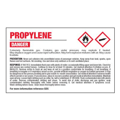 Propylene - GHS Chemical Labels | Seton
