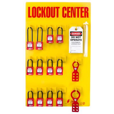 Zing® RecycLockout Lockout Station, 12 Padlocks|Seton Canada | Seton.ca