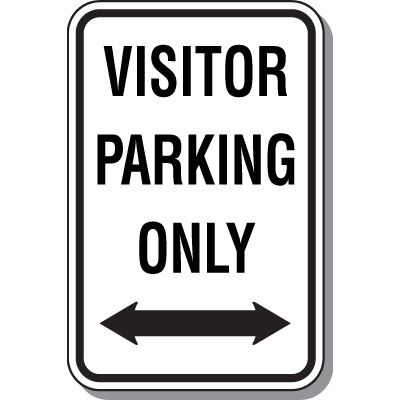 Visitor Parking Signs - Visitor Parking Only (Double Arrow)|Seton Canada