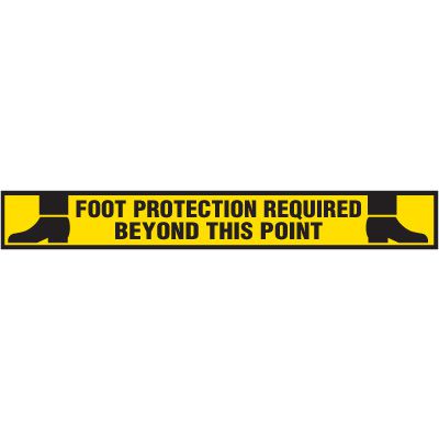 PPE Floor Marking Signs | Anti-Slip Safety Decals | Emedco