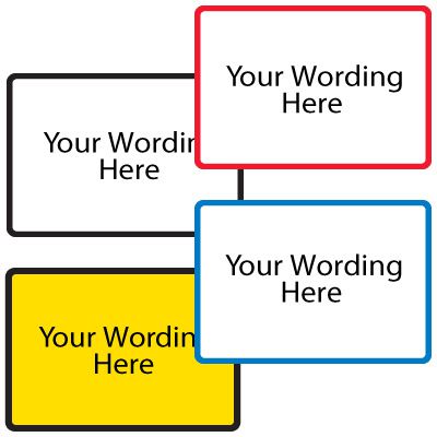 Blank Custom Safety Signs with Border | Emedco