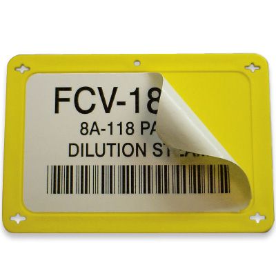 Blank Durable Plastic Valve Tags, Valve Labels | Emedco