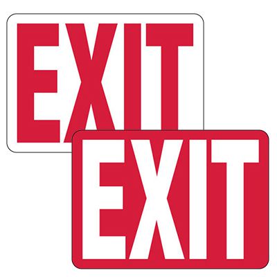 Exit & Pathway Marking Signs | Safety Guidance | Emedco