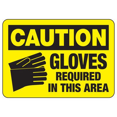 Wear Gloves PPE Signs | Hand Protection Safety Signs | Seton