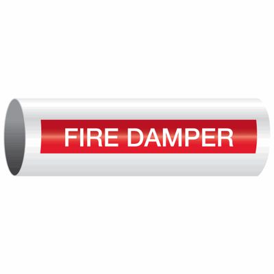 Fire Damper - Self-Adhesive Pipe Markers | Emedco
