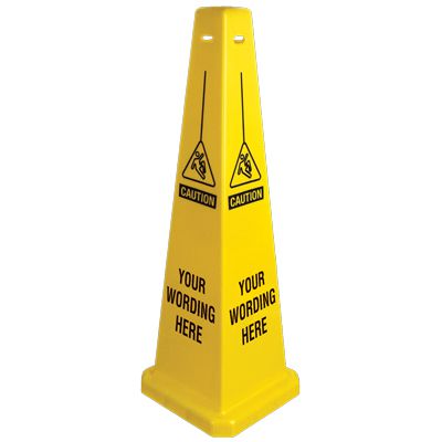 Custom-Worded Safety Cone | Emedco