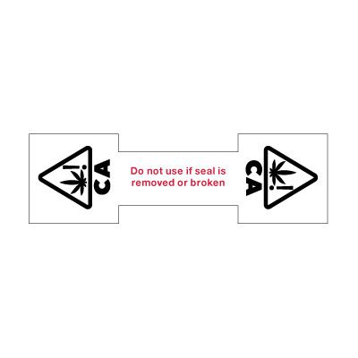 Cannabis Tamper Evident Labels - California, THC Tamper Evident VOID ...