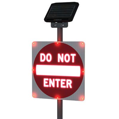 Bold & Illuminating, Easy-to-Install Do Not Enter LED Sign | Seton.ca