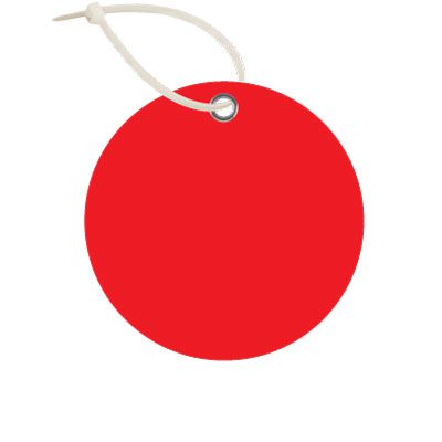 Customizable Plastic Valve Tags | Color-Coded Valve Identification | Seton