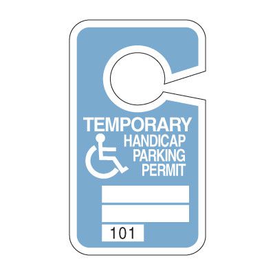 Printable Handicap Parking Permit