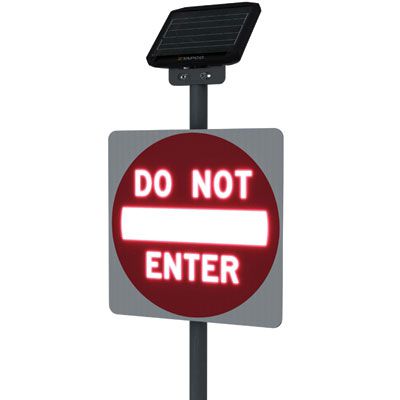 Do Not Enter LegendViz Blinker Solar Sign | Emedco