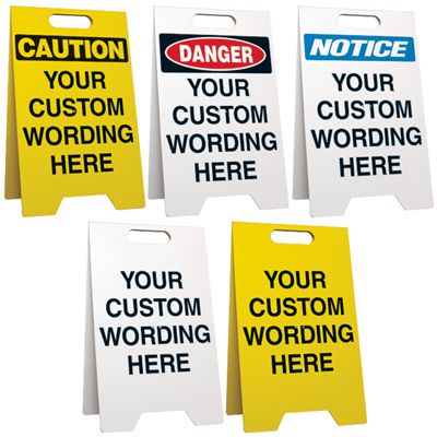 Custom Heavy Duty Floor Stand Signs | Seton
