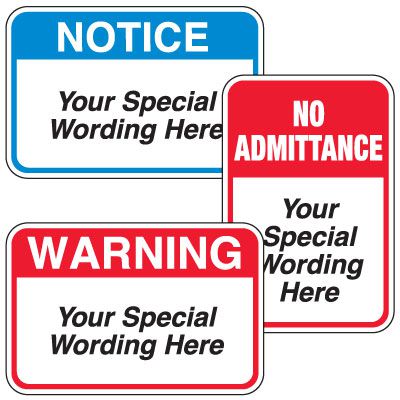 Custom Security Notice Signs | Emedco
