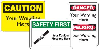 Design Custom Safety Signs | OSHA & ANSI Compliant | Emedco