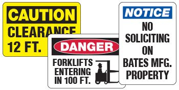 Design Custom Safety Signs | High-Visibility Options | Emedco