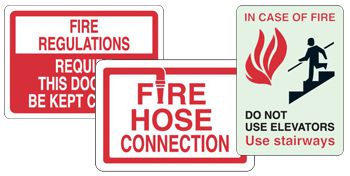Fire Safety & Emergency Signs - OSHA & NFPA Compliant | Emedco