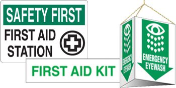 First Aid Station Signs Printable