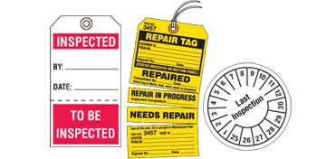 Inspection & Maintenance Tags | Emedco