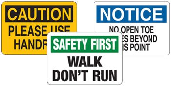 Warehouse Safety Signs & Aisle Markers | Seton.ca