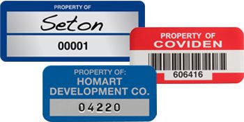 Asset Tags & Property ID Labels | Barcode & RFID Tags | Seton.ca