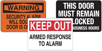 Security Signs | Seton