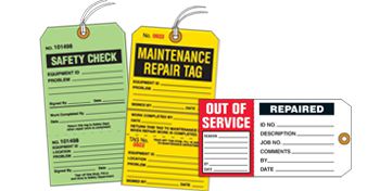Cylinder Status Tags & Production Tags | Emedco