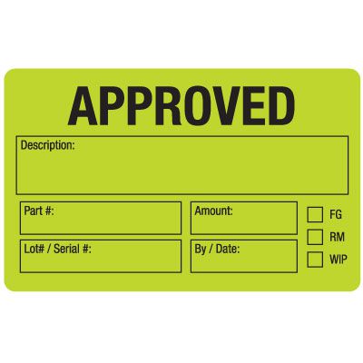 Approved ISO 9000 Labels | Emedco | Emedco