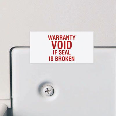 Tamperseal Labels, Void Labels | Emedco