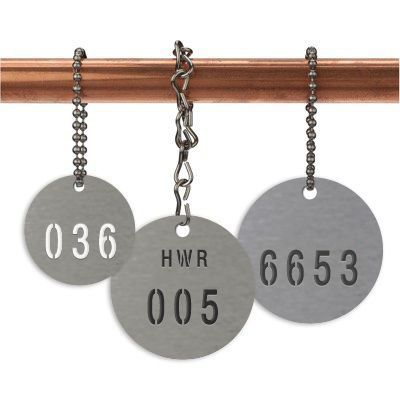 Custom Stamped Aluminum Tags, Valve Tags | Seton
